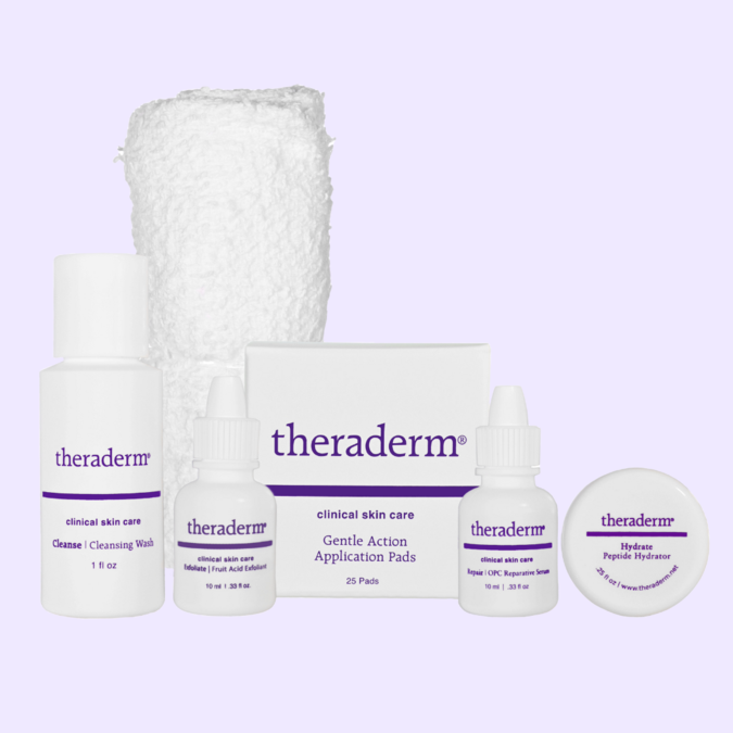 Theraderm Skin Renewal Travel System With Peptide Hydrator Theraderm